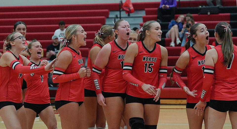 How 3A No. 15 Roland-Story overpowered 4A No. 11 Nevada in a pivotal HOIC volleyball match ...