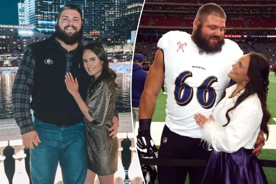 NFL lineman Ben Cleveland files for divorce over adultery claims weeks ...