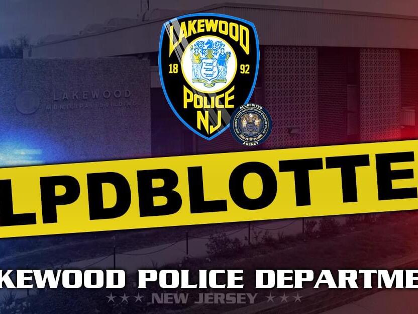 Lakewood Police Weekly Blotter