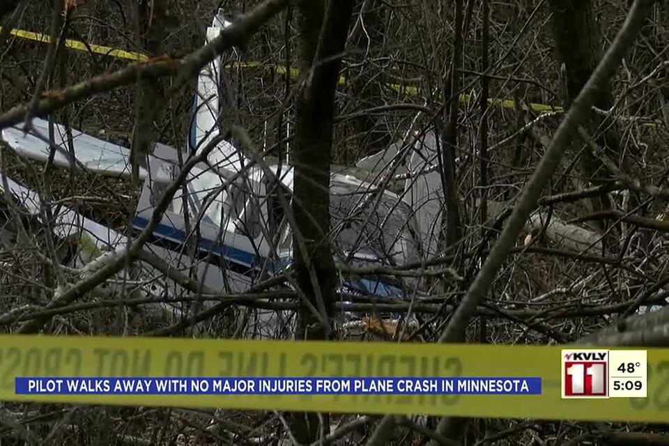 Pilot walks away with no major injuries from plane crash in Minnesota ...