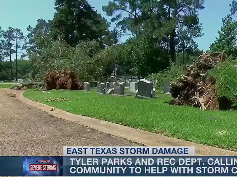 Tyler Parks and Rec calling on community to help with storm clean up