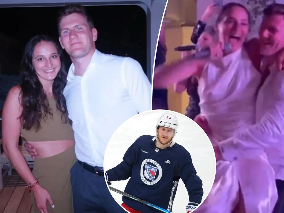 Inside Adam Fox’s lively wedding reception that comes with good news ...