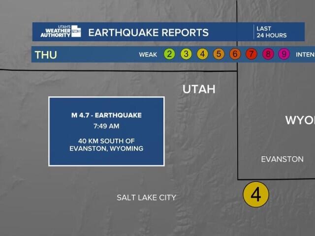 4.7 magnitude earthquake rattles parts of Utah, Wyoming - NewsBreak