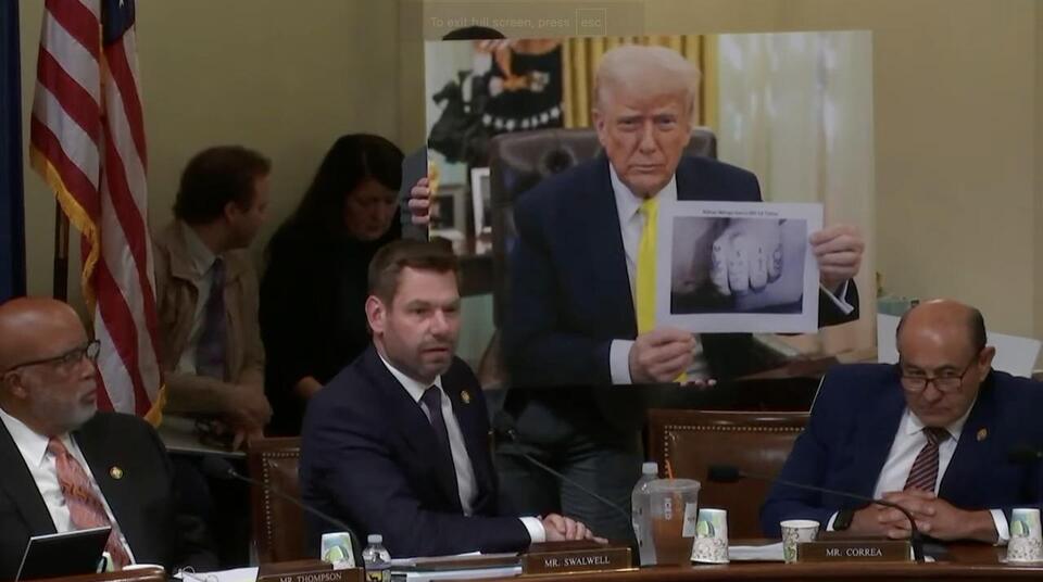 Eric Swallwell Goes OFF on Kristi Noem Over Photoshopped Photo of Abrego Garcia Tattoos: ‘I Have ...