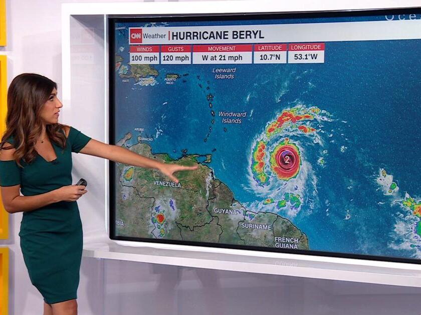 CNN meteorologist: Hurricane Beryl now ‘dangerous’ Category 4 hurricane CNN meteorologist: Hurricane Beryl now ‘dangerous’ Category 4 hurricane