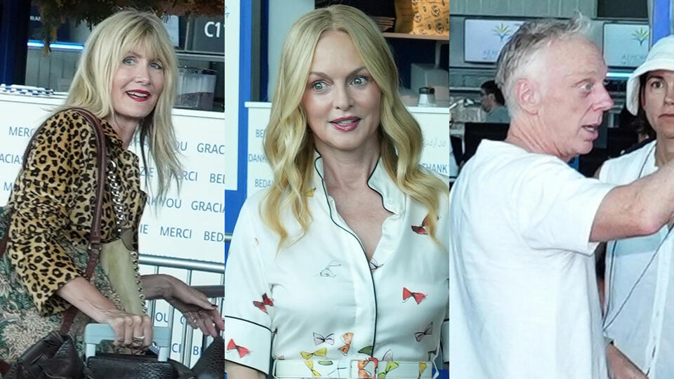 Laura Dern & Heather Graham Film ‘The White Lotus’ Season 4 at Nice ...