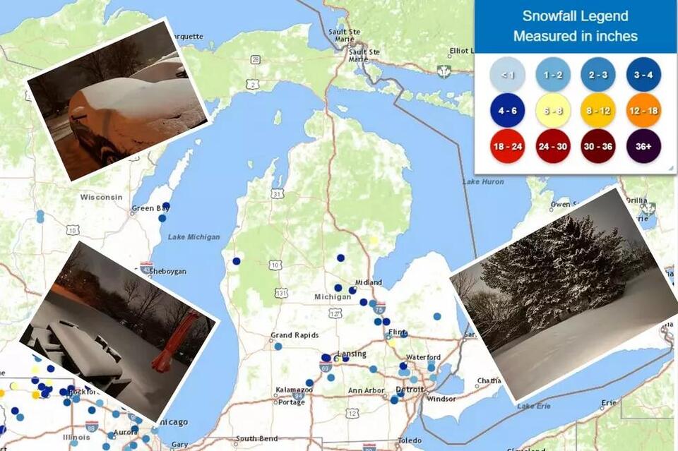 Who Got the Most Snow? Michigan’s Latest Storm Totals - NewsBreak