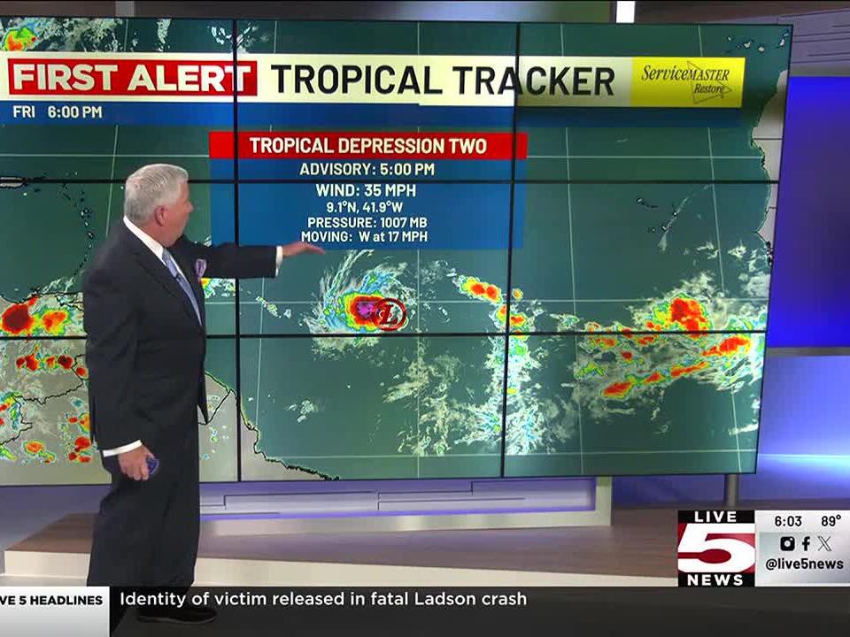 VIDEO: FIRST ALERT: Tropical depression forms in Atlantic, expected to ...
