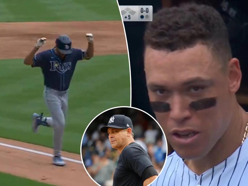 Aaron Judge stares down Jose Siri after lengthy home run trot that ...