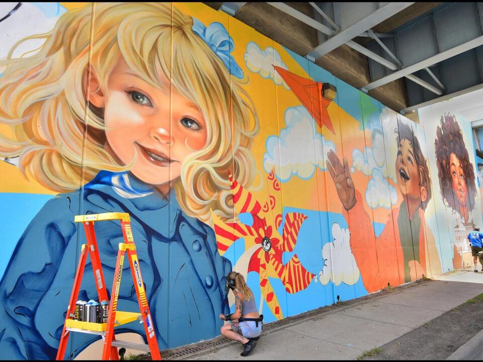 Mural includes ACCS programs, designs of local students