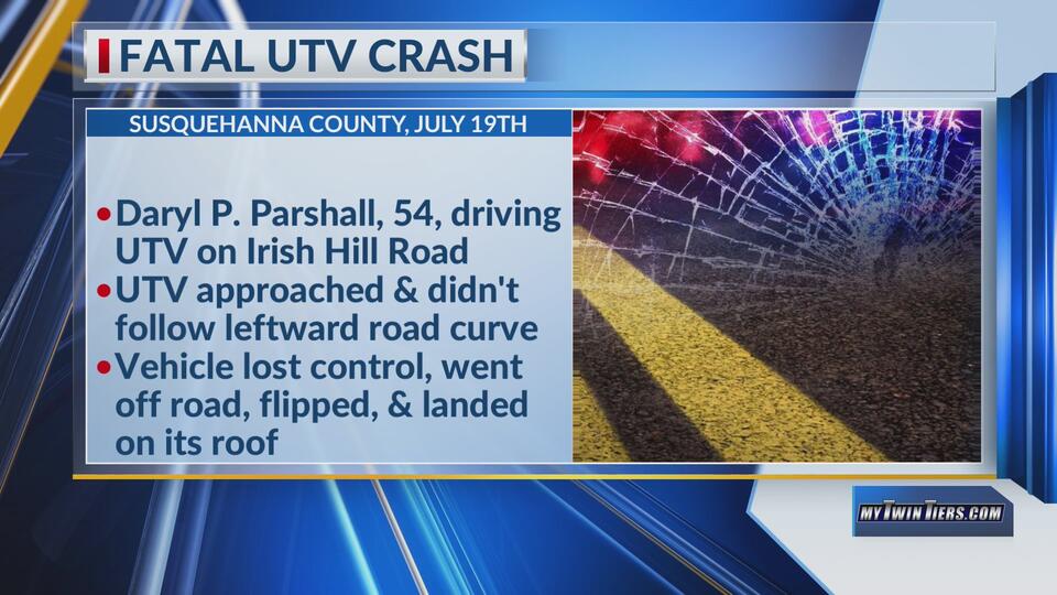 One dead, Sayre man arrested, after fatal UTV crash in Susquehanna ...