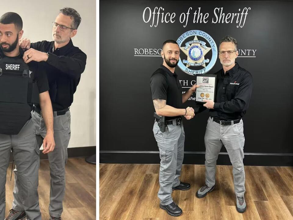 Robeson County deputy honored after being shot during SWAT situation
