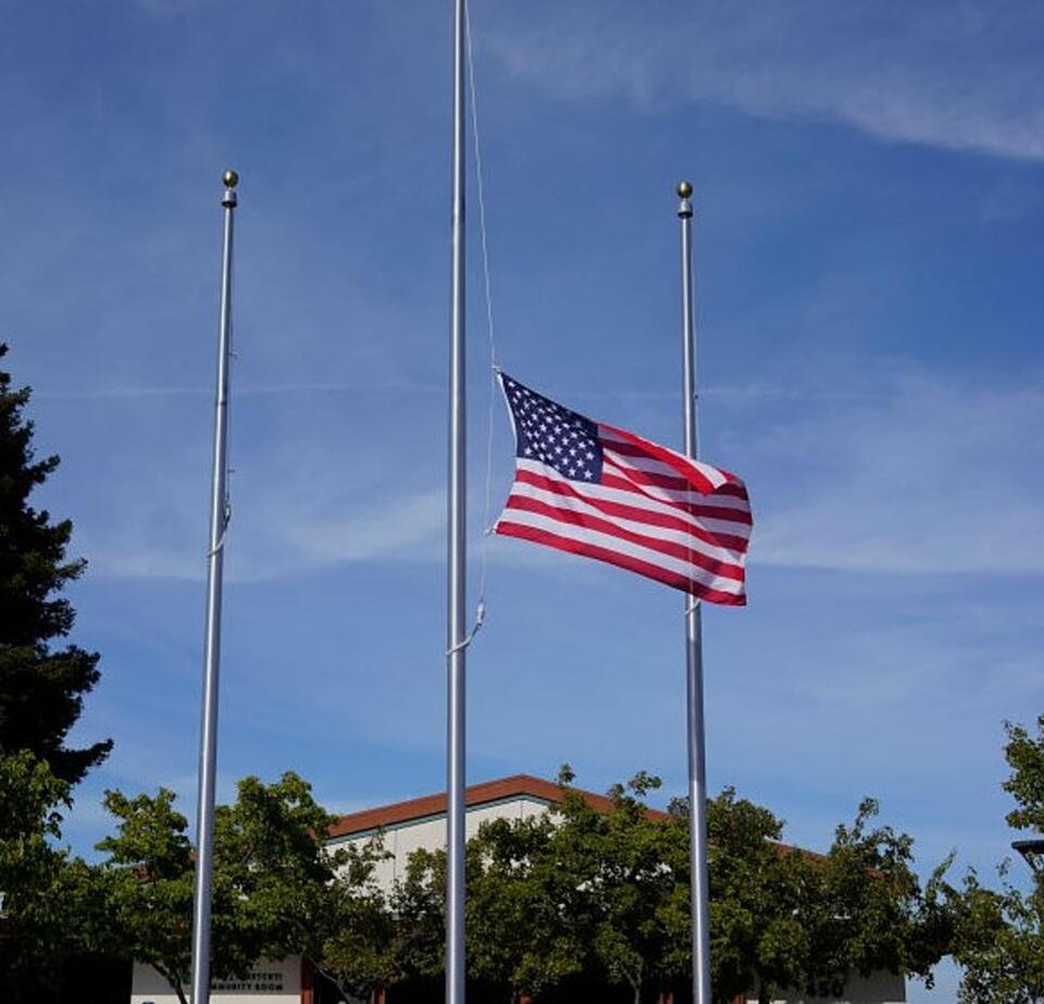 Flags Lowered to Honor Fallen Red Lake Officer Branch