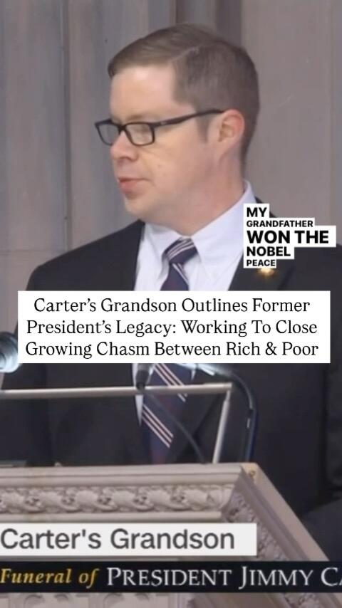 Former President Jimmy Carter’s grandson Joshua reflected on his legacy ...