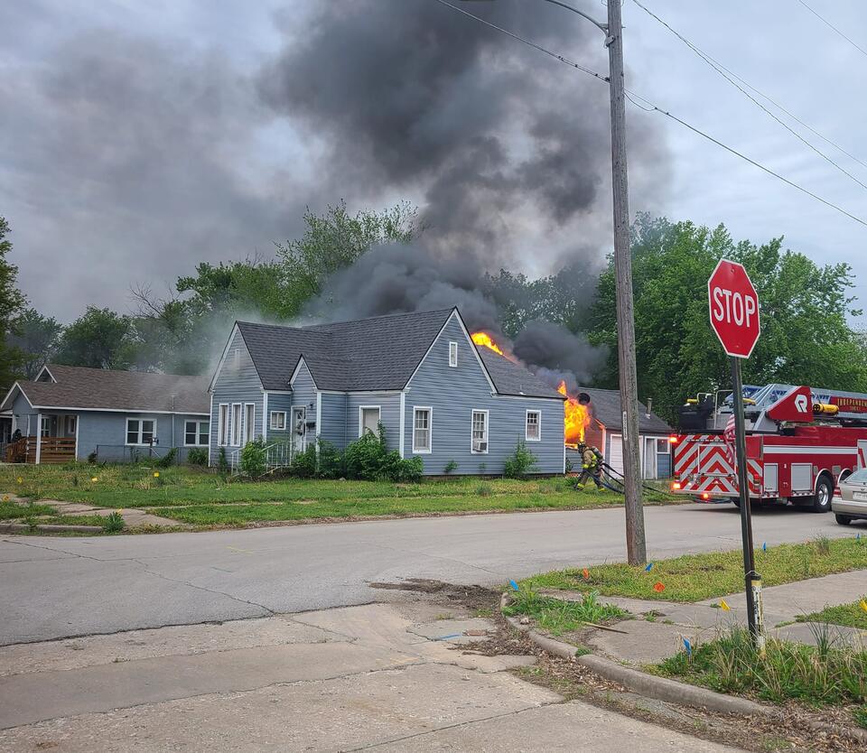 Firefighter injured fighting fire at Kansas home - NewsBreak