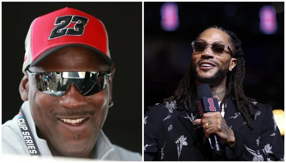 Michael Jordan Honors Derrick Rose At His Chicago Bulls Jersey ...