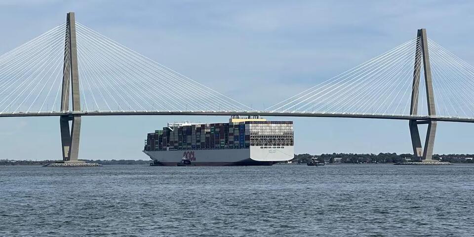 Largest vessel to call Port of Charleston arrives at Wando Welch Terminal - NewsBreak