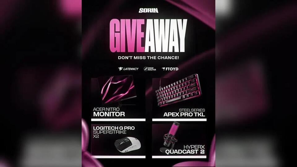 SorinEsports and FTOYD_Fortnite Are Giving Away Free Gaming Gear ...
