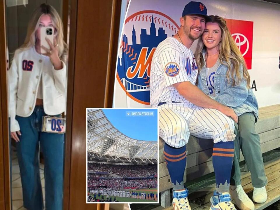 Pete Alonso’s wife Haley gives peek at London experience during Mets ...