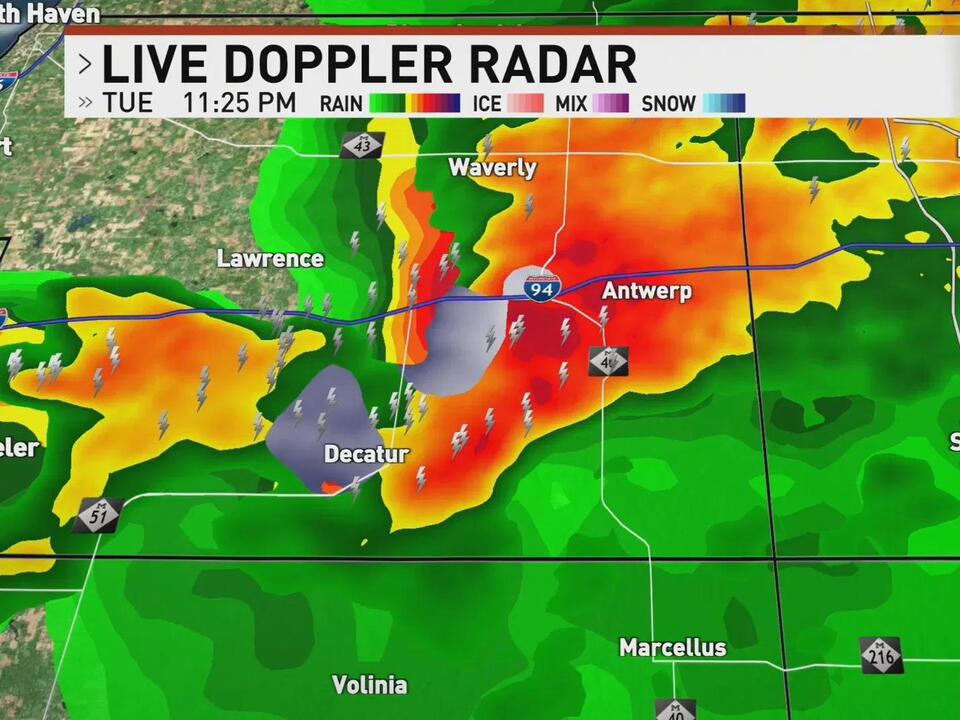 Weather Alert Day: Several warnings issued as severe storms move across ...