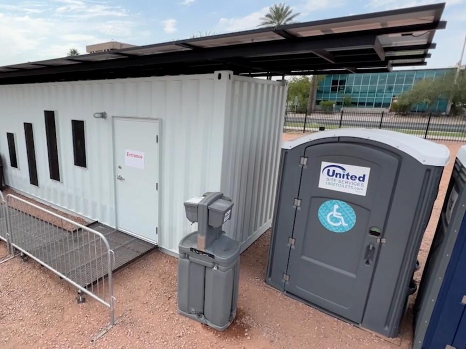 Arizona border containers repurposed into cooling centers