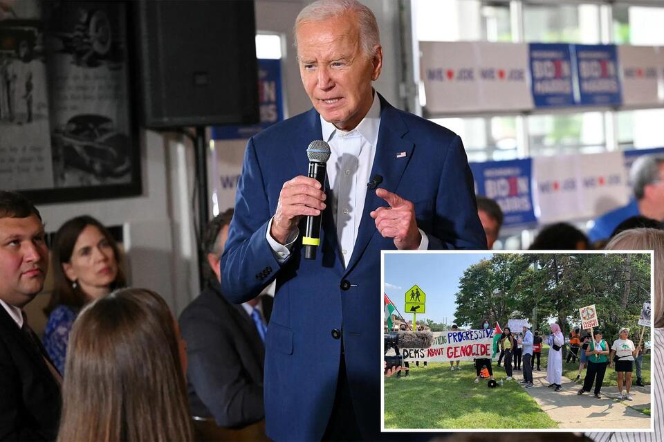 Anti-Israel protests erupt at Biden’s Detroit rally: ‘How many kids ...