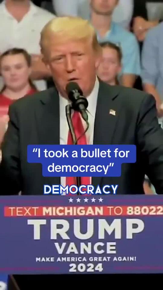 Donald Trump appeared at a campaign rally in Michigan for the first ...