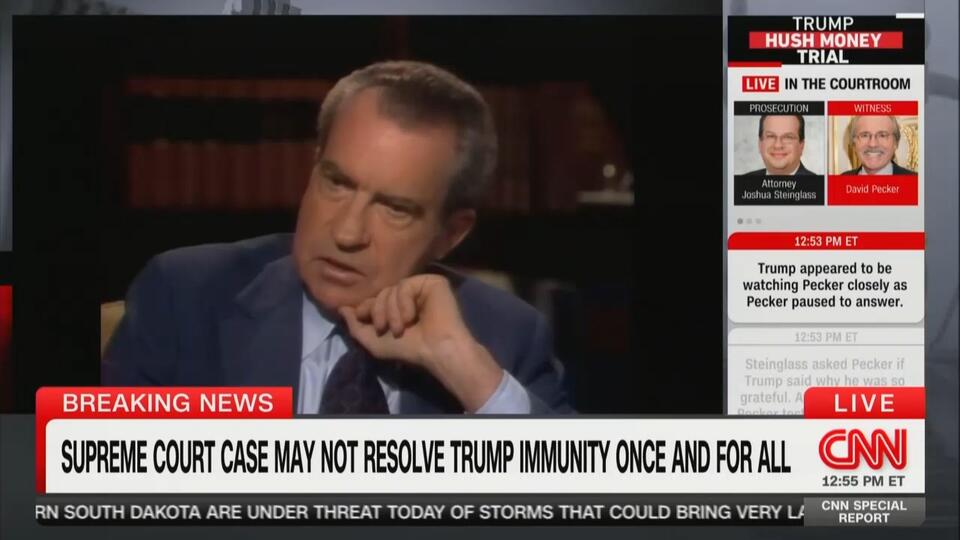 CNN Plays Infamous Nixon Clip to Put Trump Immunity Claims in ...