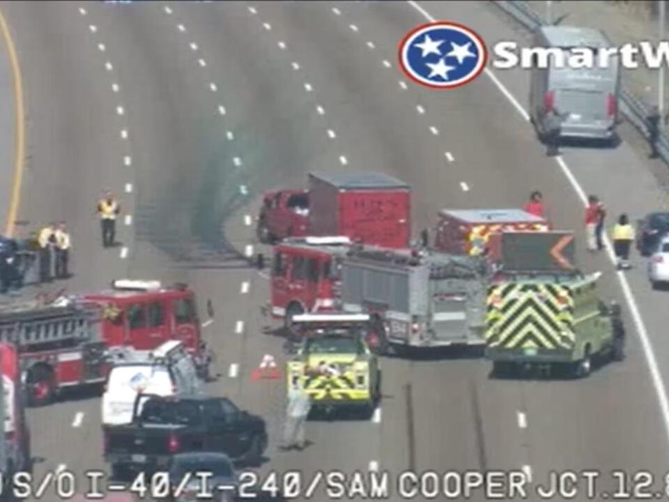 Multi-vehicle crash shuts down Eastbound lanes on I-240