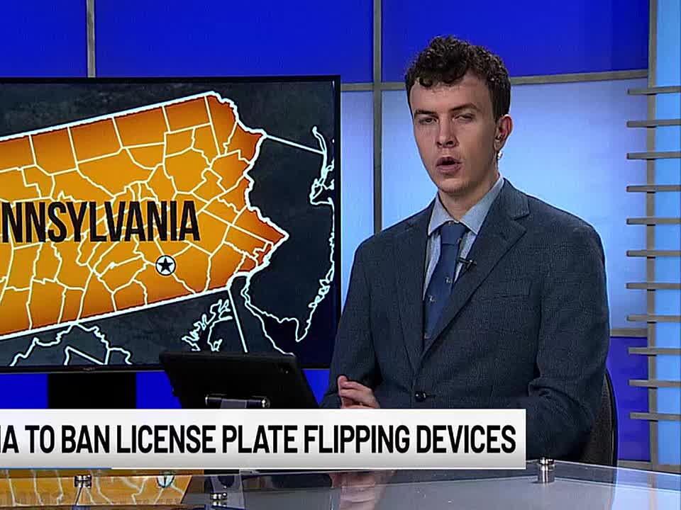 Pennsylvania bans license plate flipping devices on vehicles