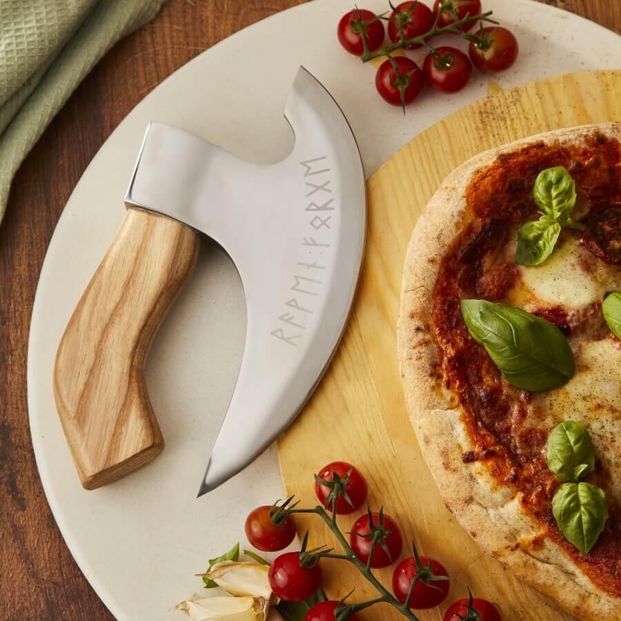 Ditch the Messy Pizza Wheel With Raven Forge’s Original Pizza Axe ...