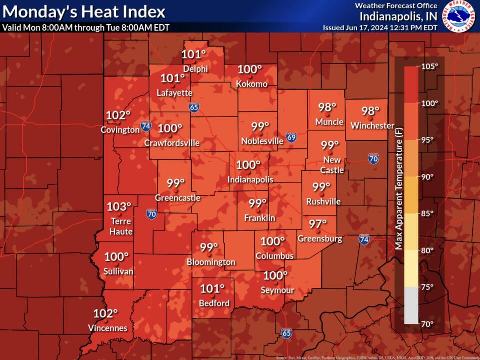 Indiana at the center of historic heat wave