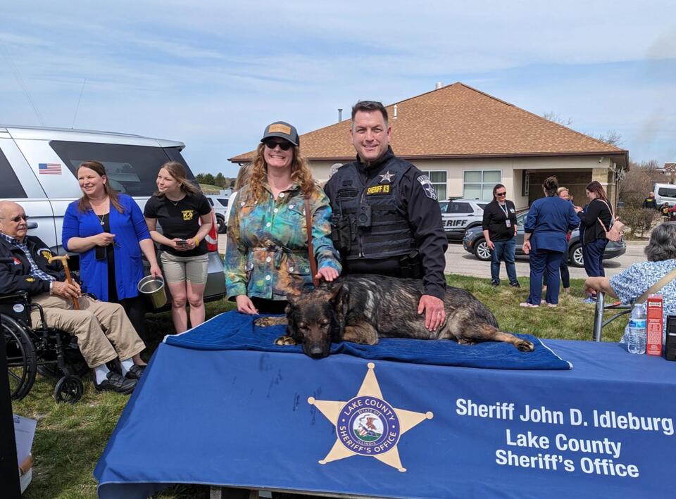 Lake County K9 Dax retires after 9 years of service, will live with ...