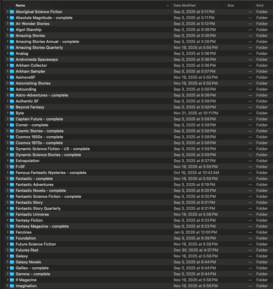 How Much Science Fiction Should I Collect and Read Before I Die ...