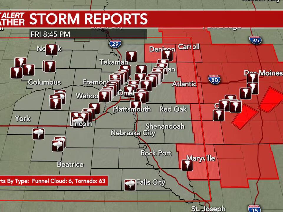 Multiple tornadoes leave widespread damage across Nebraska, Iowa Multiple tornadoes leave widespread damage across Nebraska, Iowa