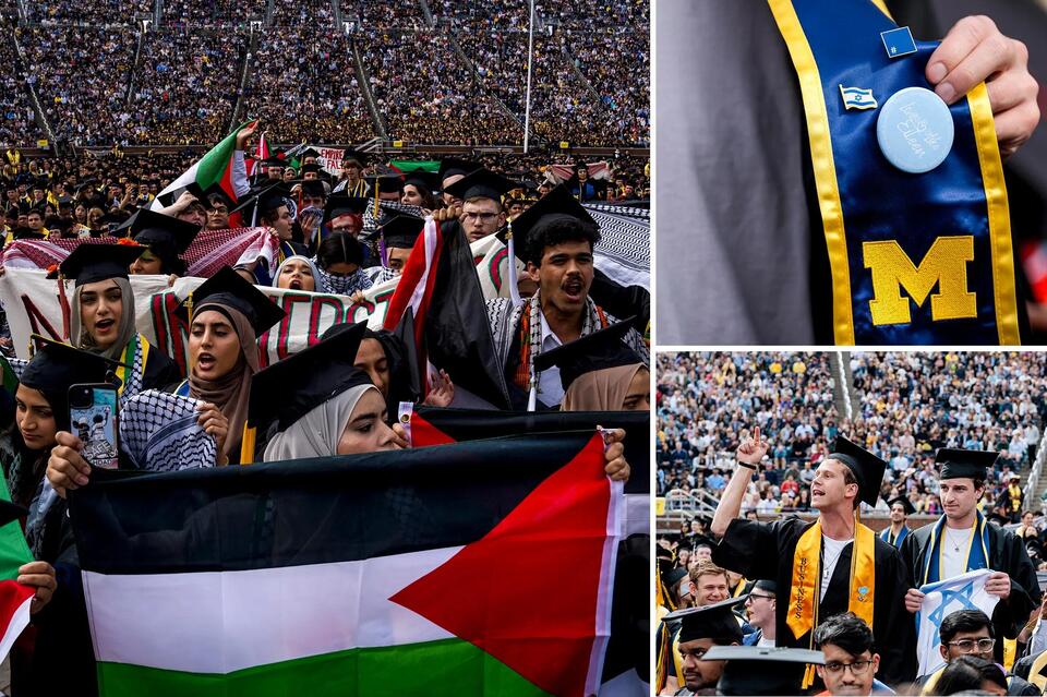 University of Michigan commencement disrupted by anti-Israel protesters ...