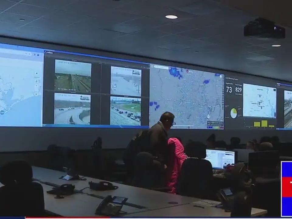 Houston first responders monitor weather