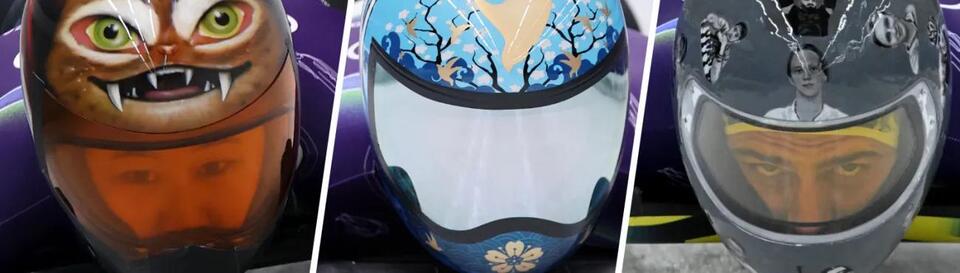 See the top skeleton helmet designs at the Milan Cortina Olympics ...