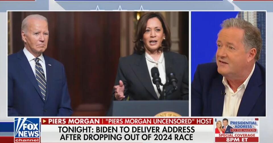 Piers Morgan Urges Biden to Resign on Fox, Says US Looks Like ‘Most Politically Dysfunctional ...