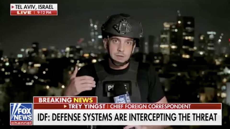 Fox News Reporter Runs as Missiles Disrupt Israel Broadcast - NewsBreak