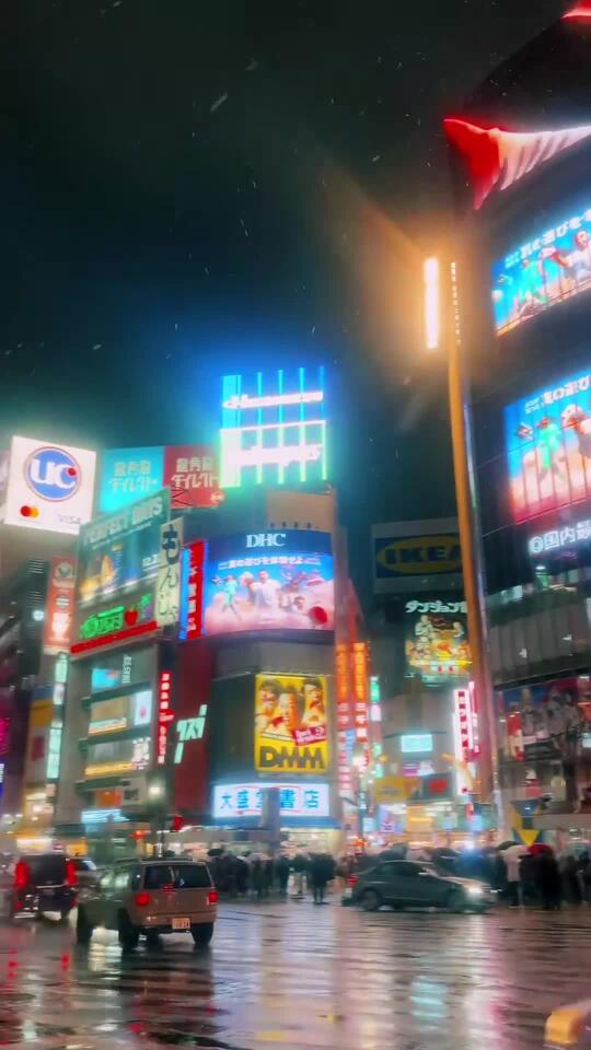 Shibuya Tokyo Snow in Shibuya shibuya shibuyastation shibuyacrossing ...