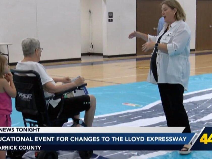 Educational event on new intersection designs for the Lloyd Expressway