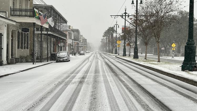 Winter storm sweeps into Louisiana bringing snowfall - NewsBreak