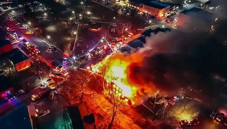 Cameron structure fire prompts nine-department response - NewsBreak