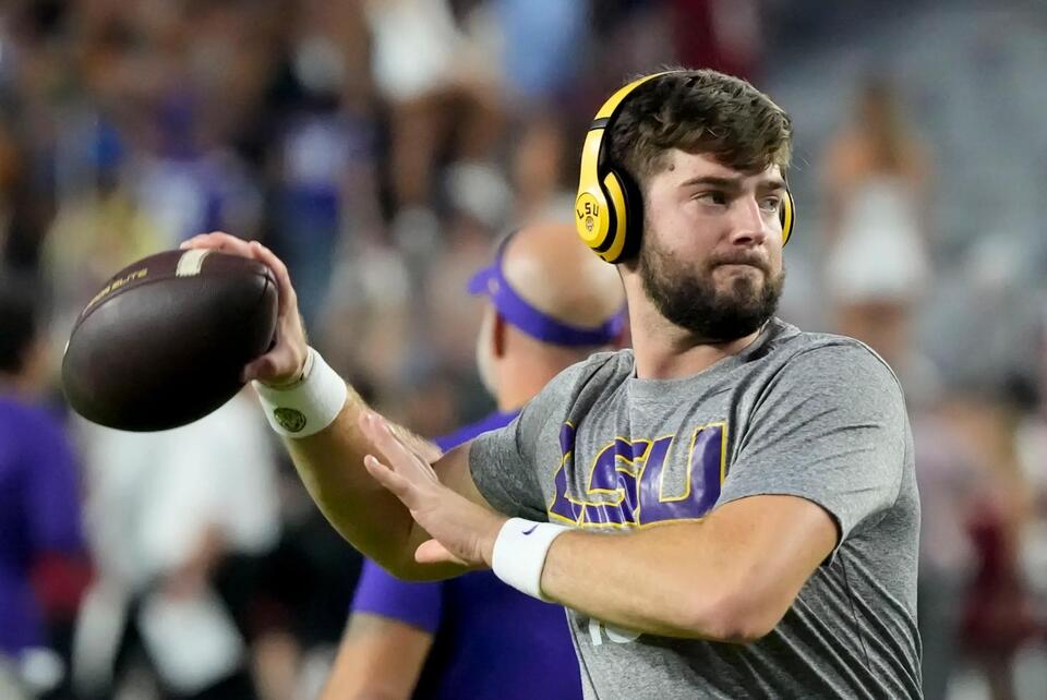 LSU football quarterback Garrett Nussmeier stats vs Alabama in game he ...