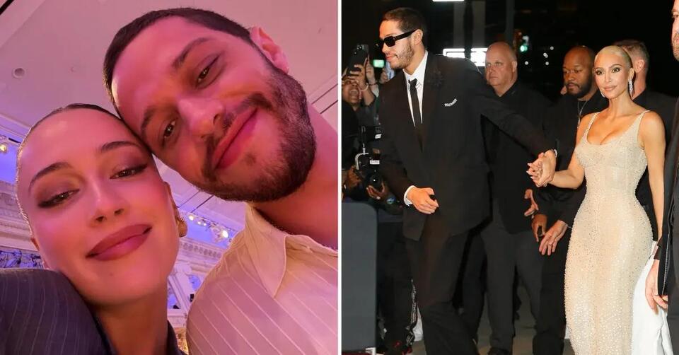Pete Davidson's Girlfriend Elsie Hewitt Mimics Look His Ex Kim Kardashian Wore to 2022 Met Gala ...