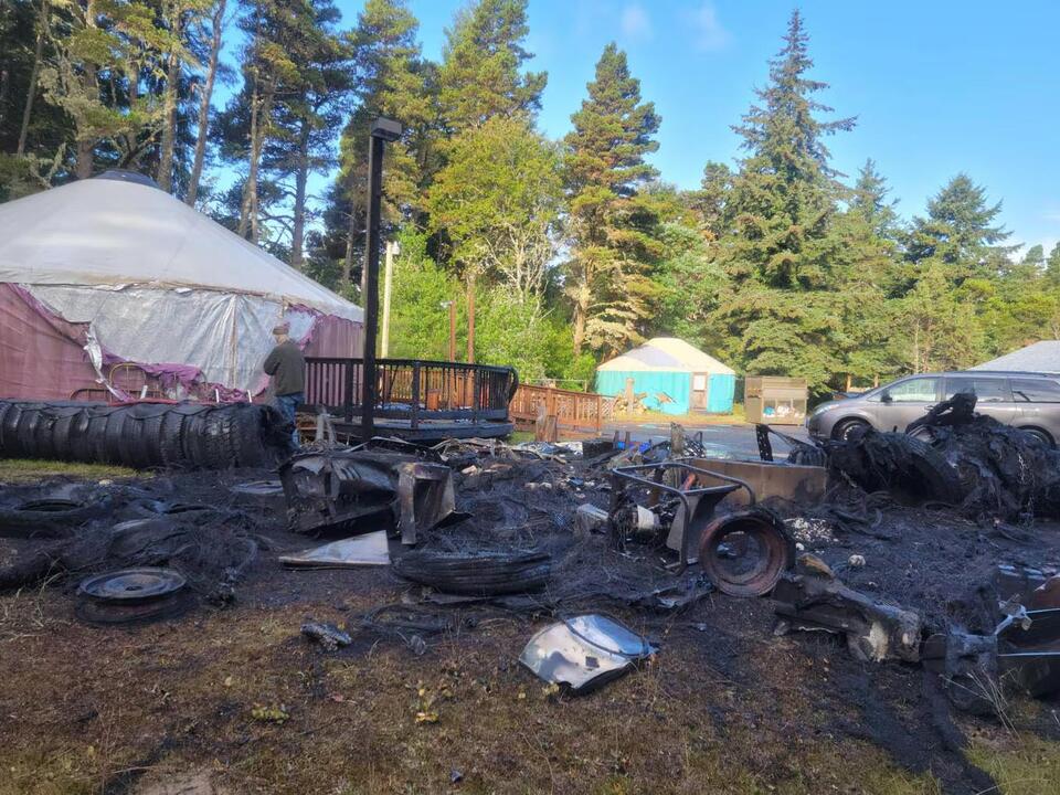 Oregon artist’s 84-foot dragon sculpture burned down, twice. Here’s ...