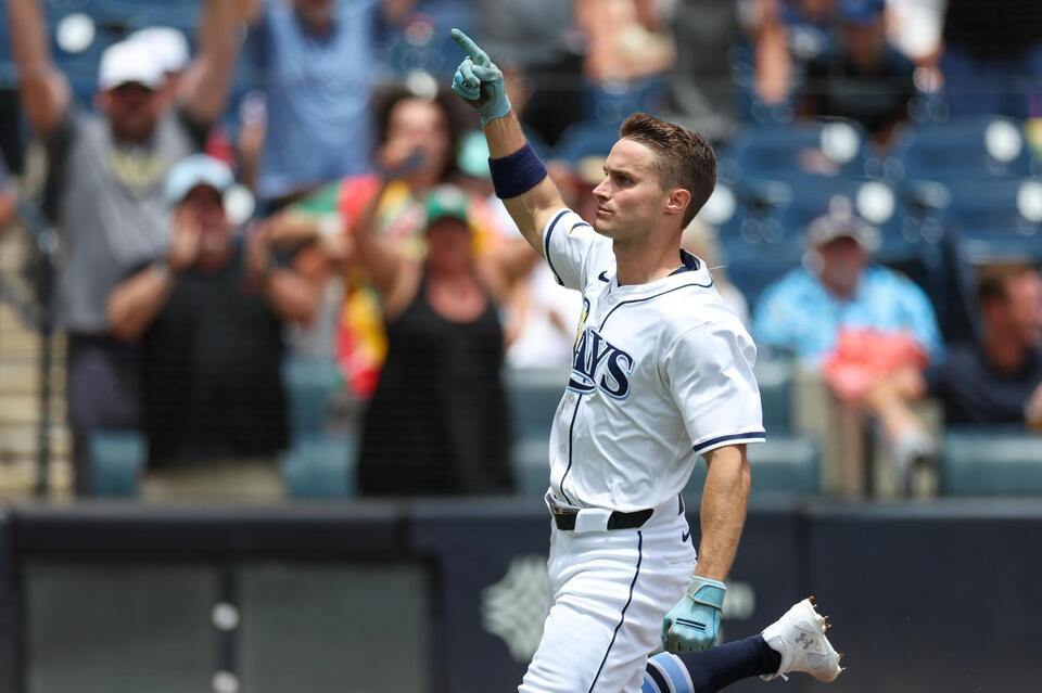 Watch 29-year-old Rays rookie Jake Mangum of Mississippi State hit ...