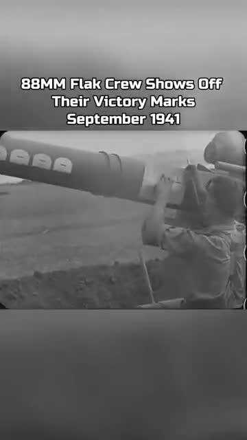 88MM Flak Crew Show Off Their Victory Marks #ww2 #worldwar2 #military ...