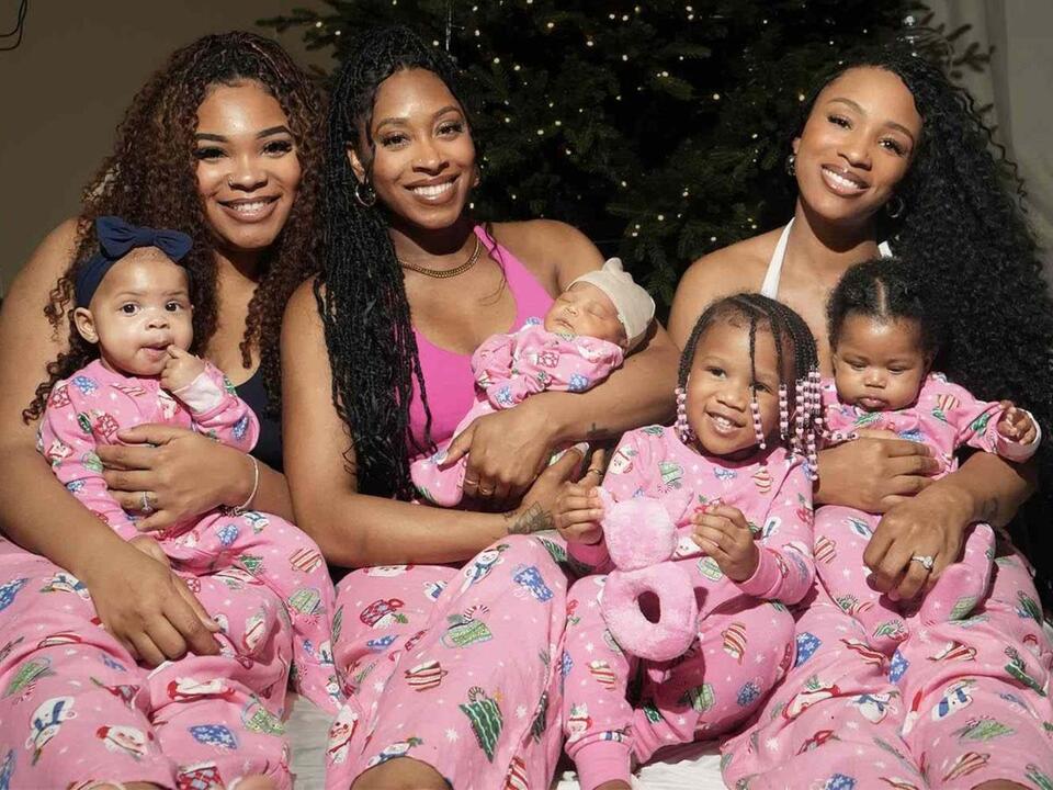 Three sisters react after welcoming babies only months apart - NewsBreak